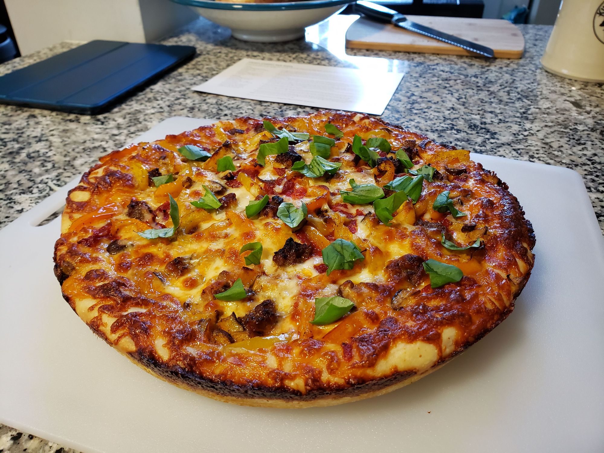 Crispy Cheesy Pan Pizza
